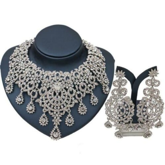 Jewelry | Princess Draping Bib Necklac Set | Poshmark